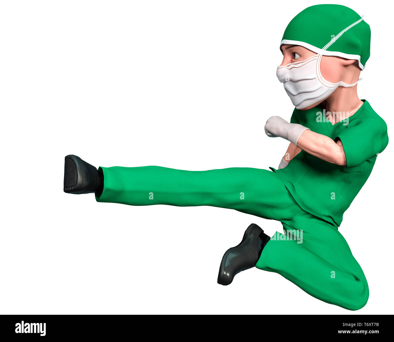 this funny doctor cartoon will put some fun in yours creations Stock ...