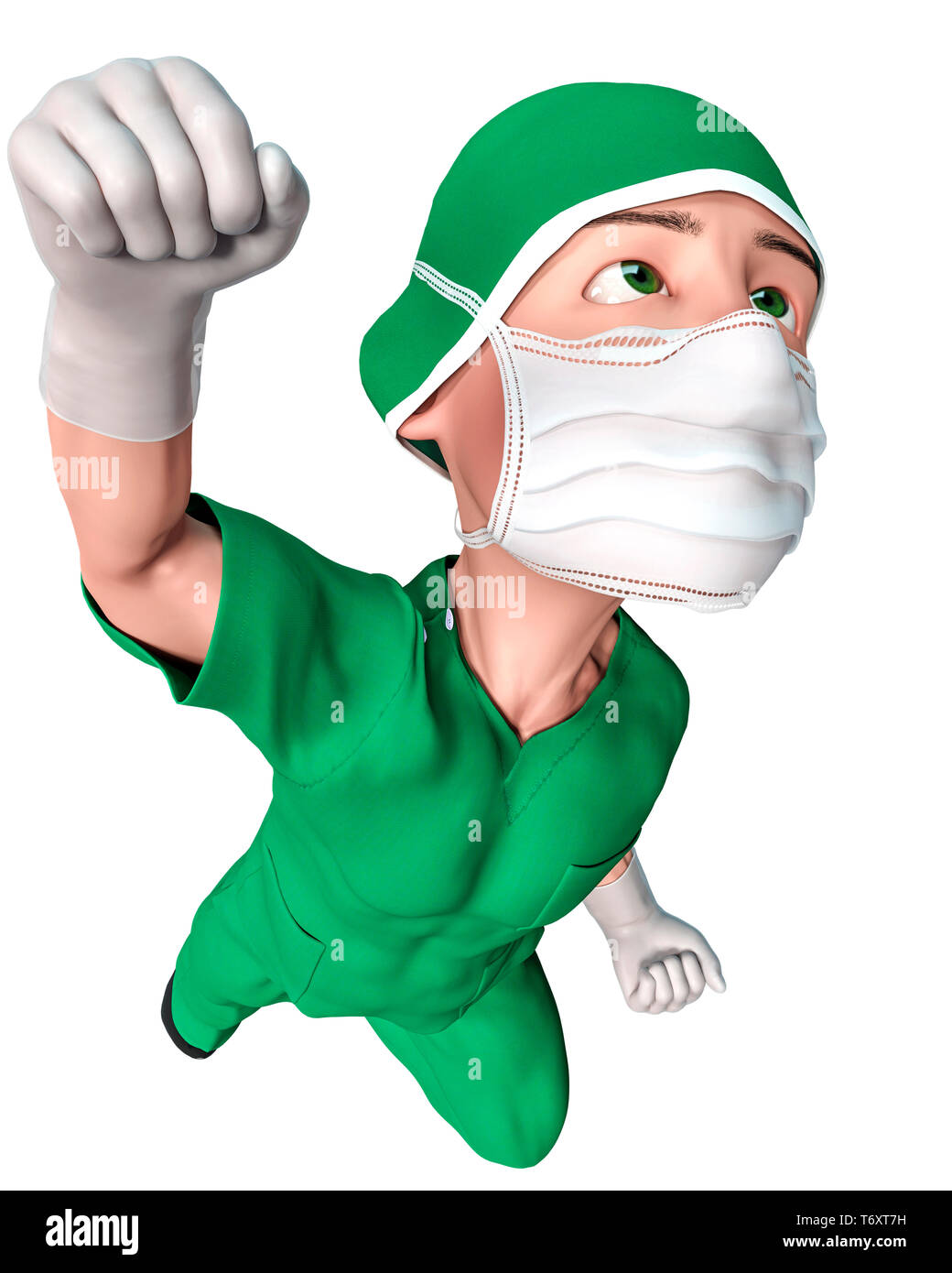 this funny doctor cartoon will put some fun in yours creations Stock ...