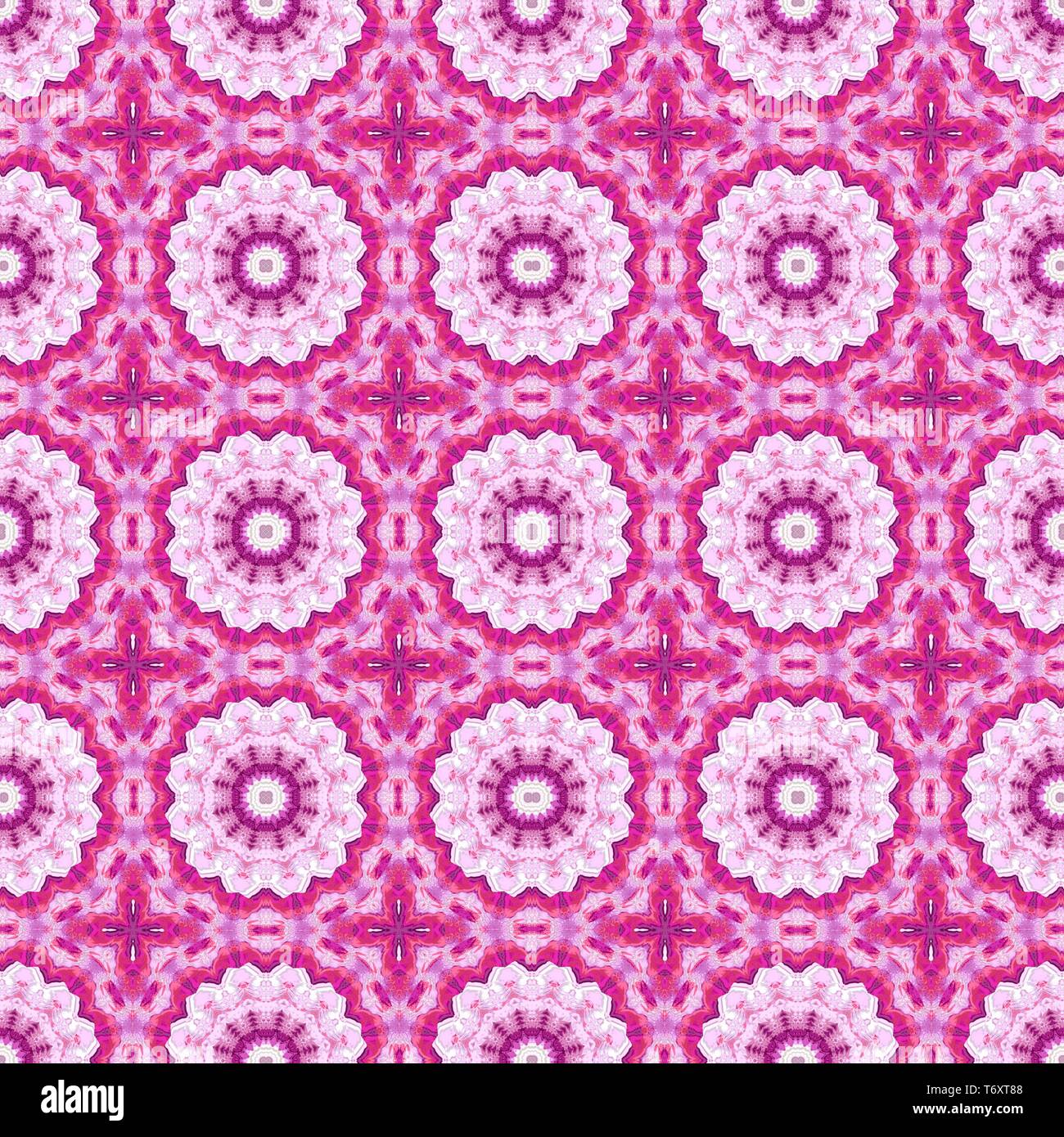 abstract thistle, pastel pink and medium violet red seamless pattern ...