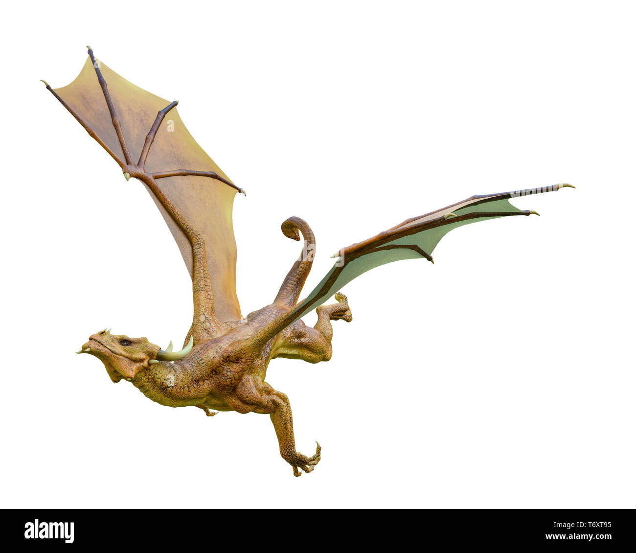 dragon in a white background will put some fun in yours creations Stock ...