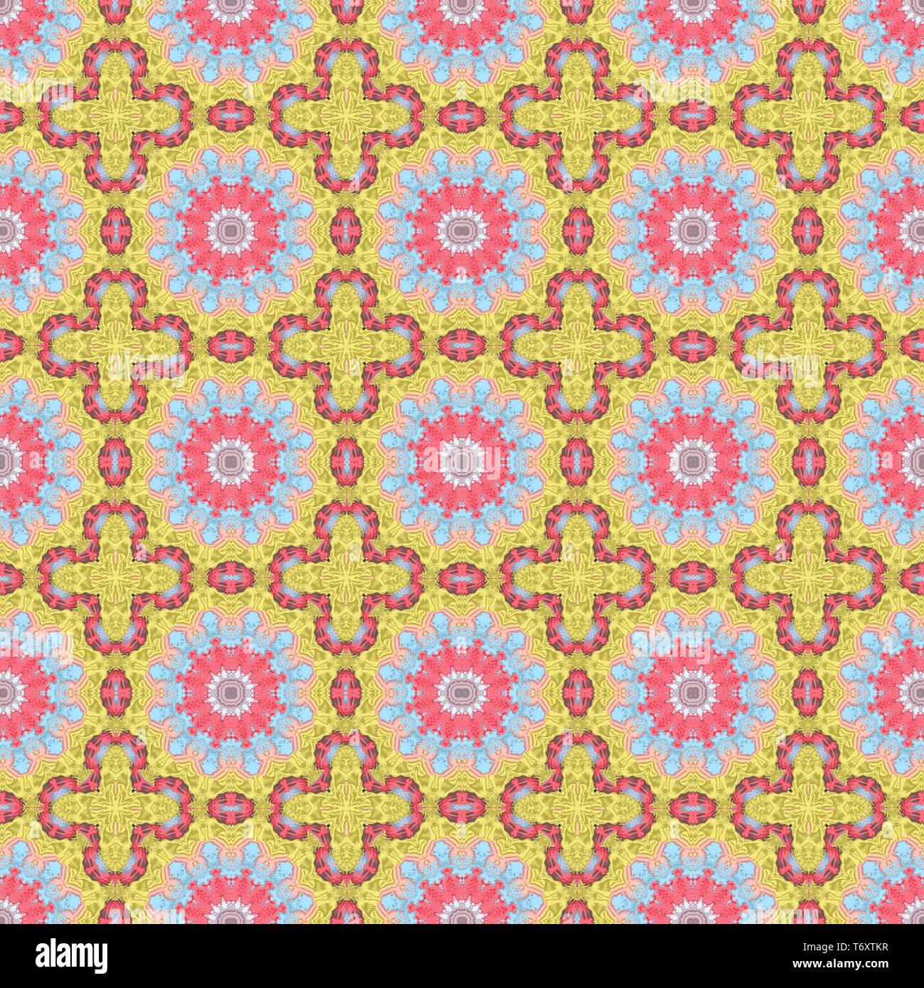 abstract floral burly wood, dark khaki and light blue color pattern ...