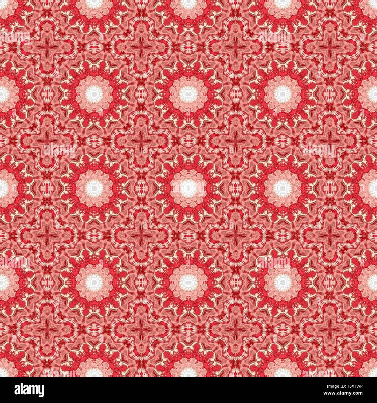 seamless wallpaper pattern with indian red, peach puff and firebrick ...