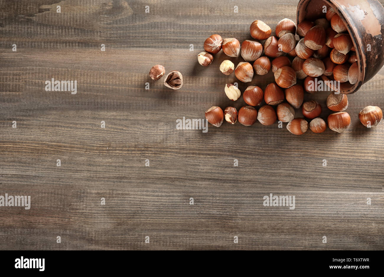 Scattered hazelnuts hi-res stock photography and images - Alamy