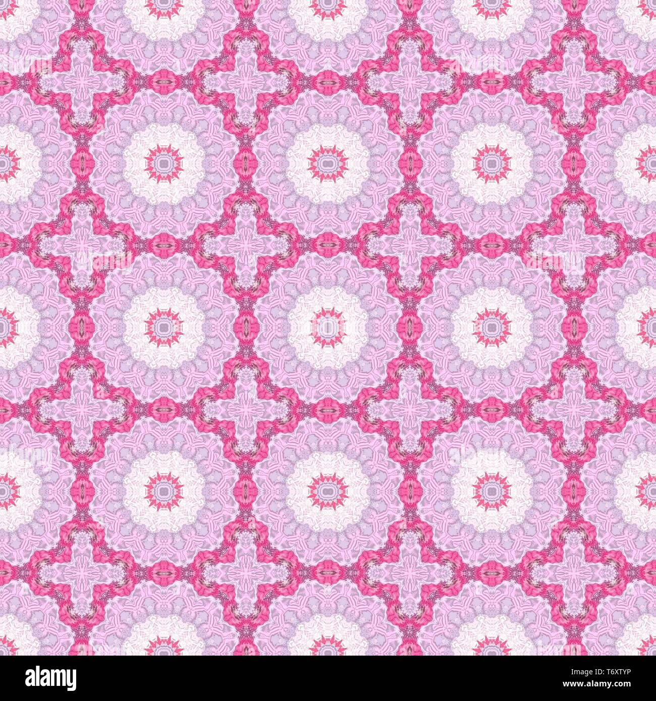 abstract floral thistle, pastel pink and mulberry color pattern ...