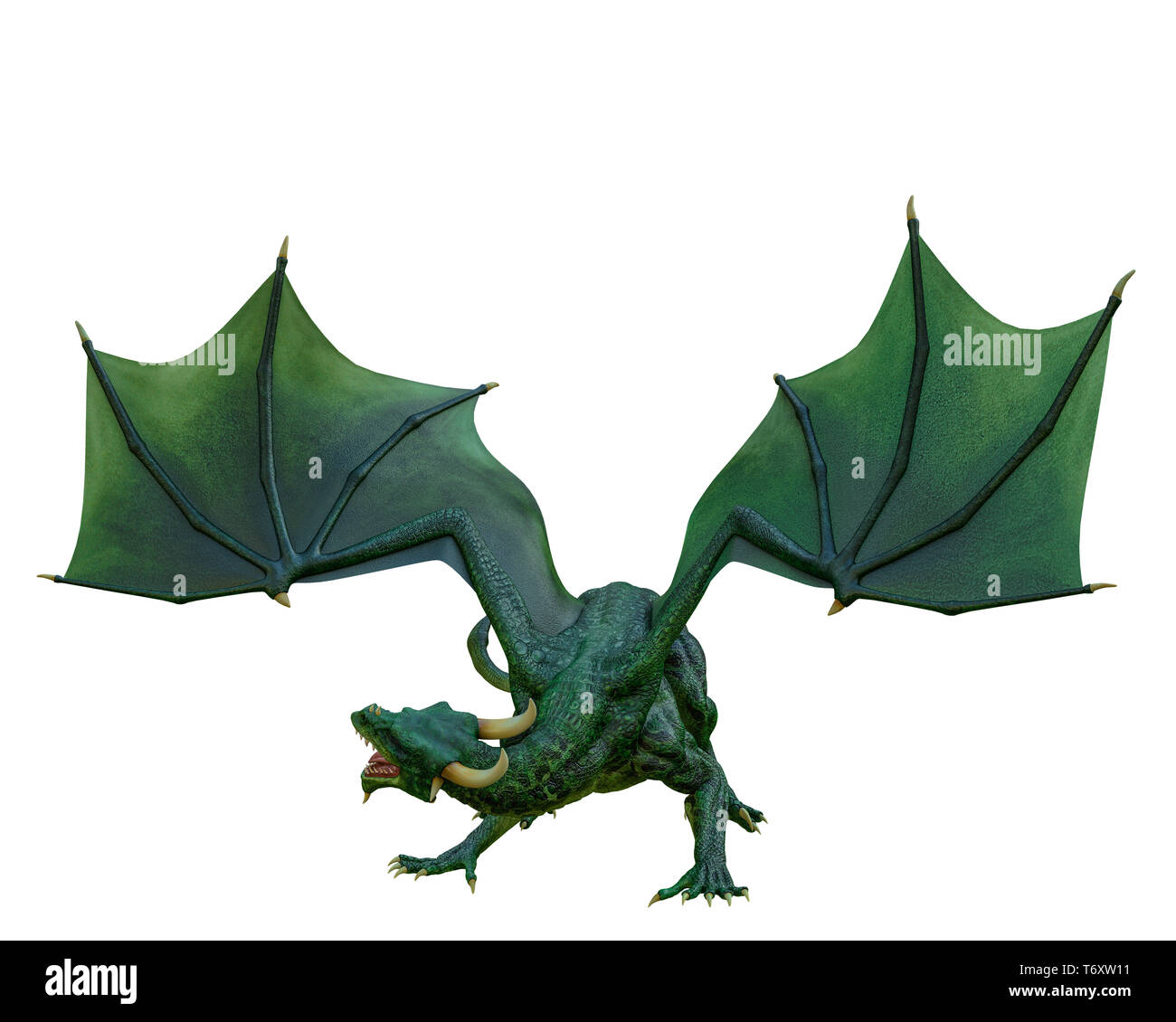 dragon in a white background will put some fun in yours creations Stock ...
