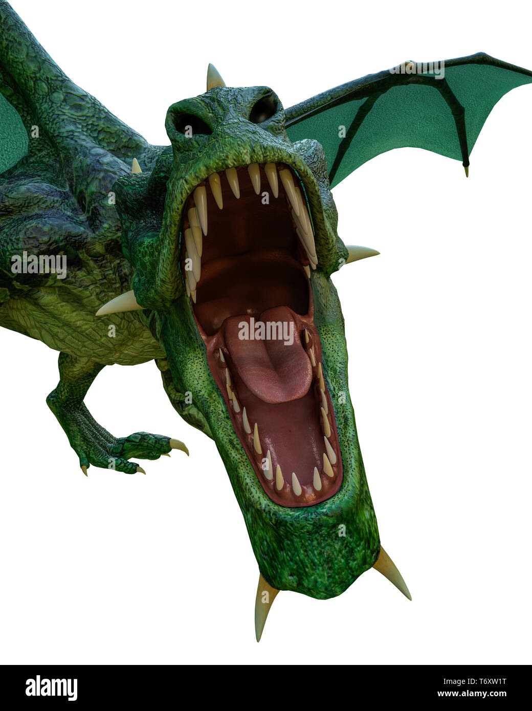 dragon in a white background will put some fun in yours creations Stock ...