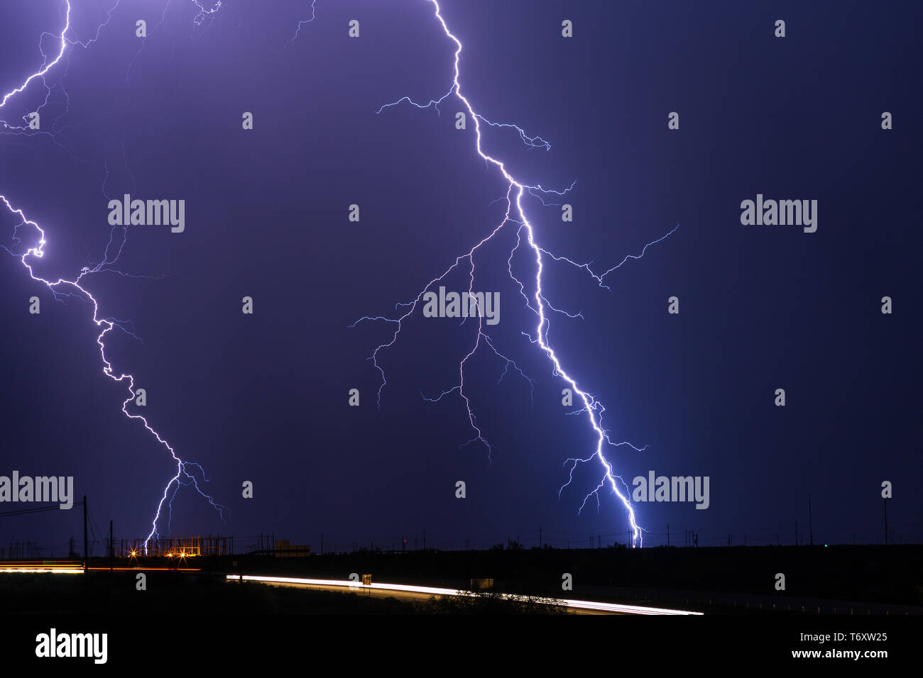 Substation lightning hi-res stock photography and images - Alamy