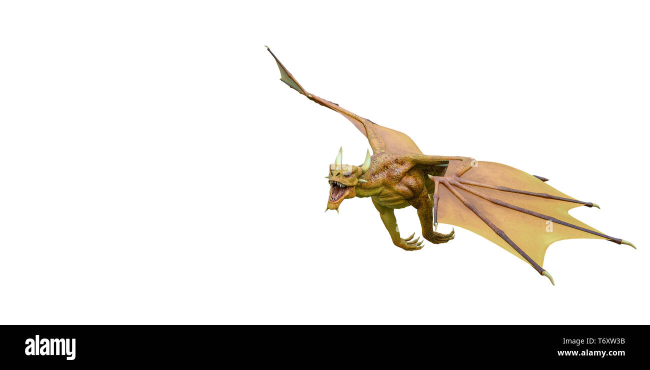 dragon in a white background will put some fun in yours creations Stock ...