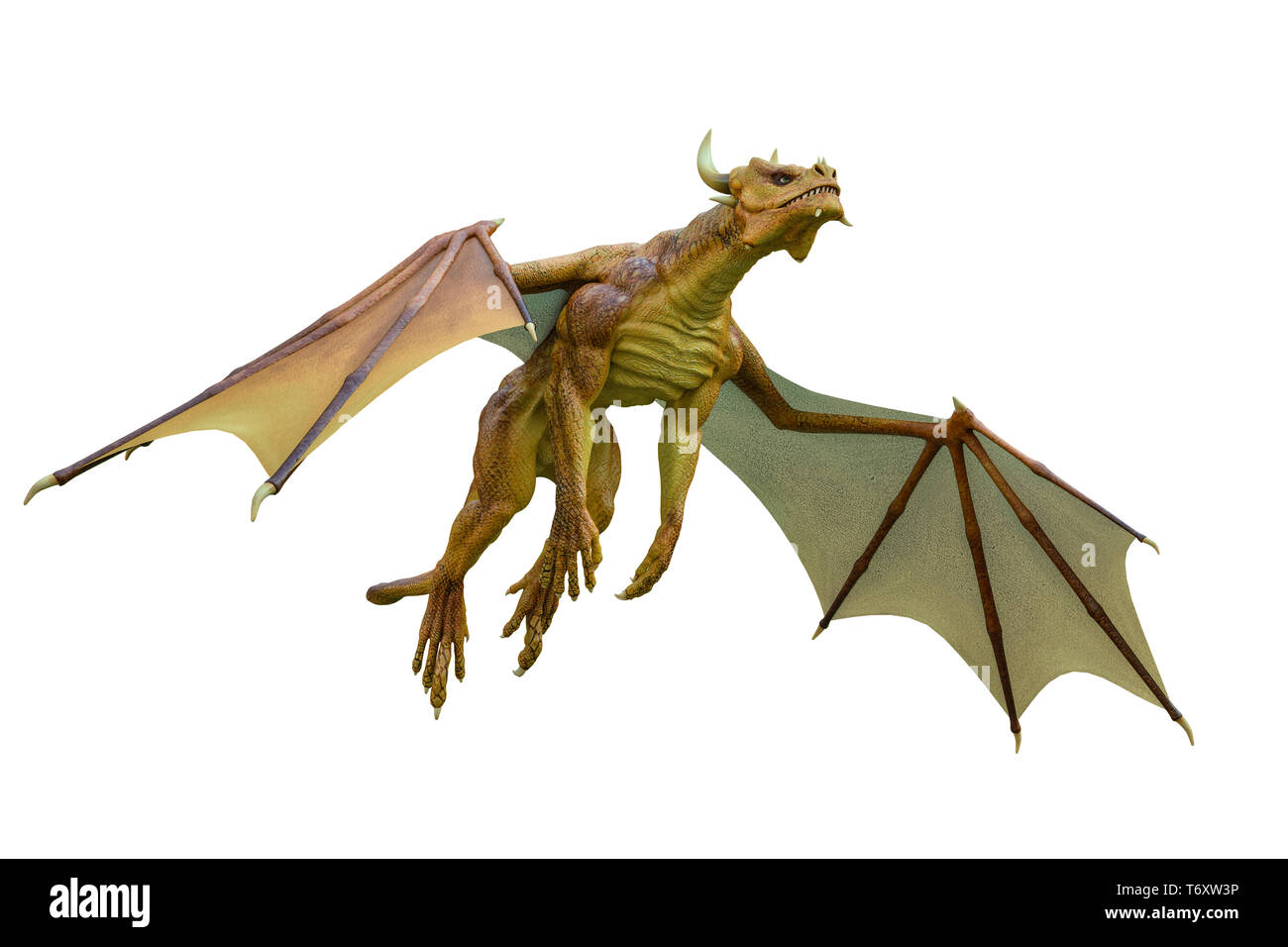 dragon in a white background will put some fun in yours creations Stock ...