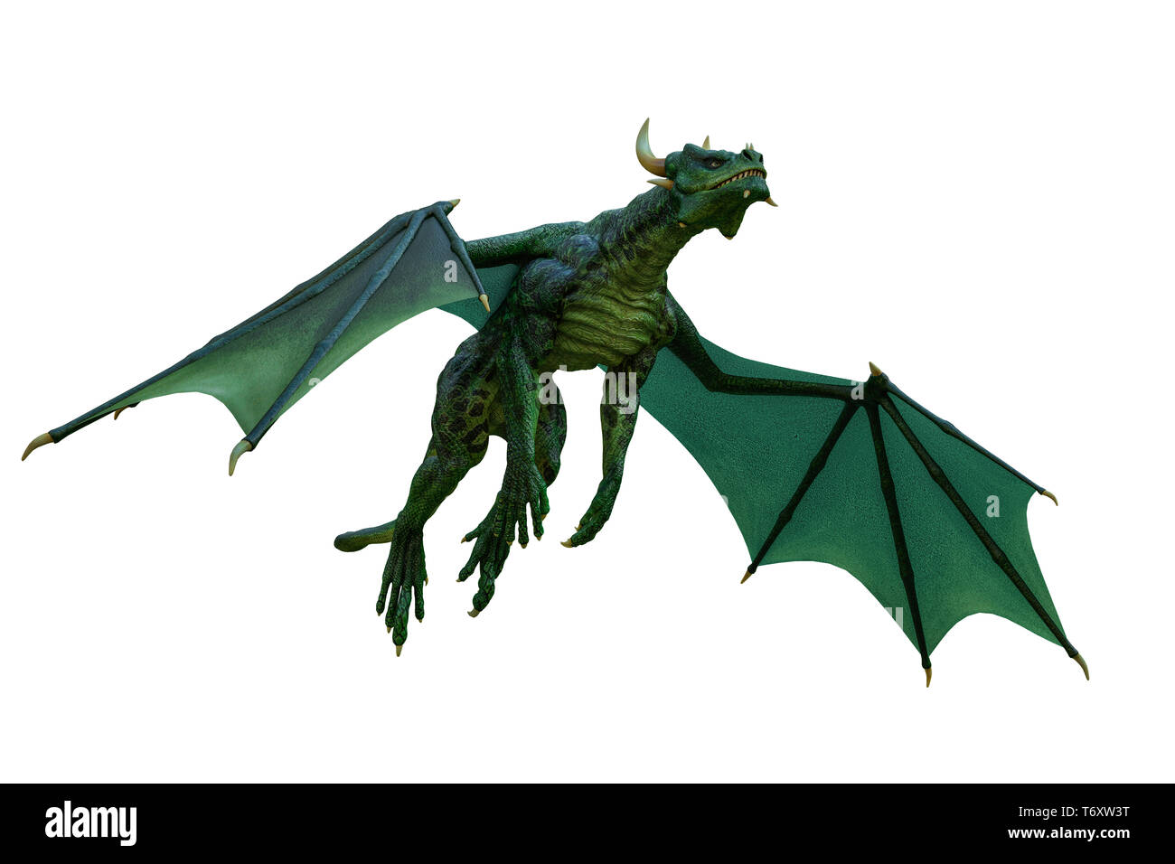 dragon in a white background will put some fun in yours creations Stock ...