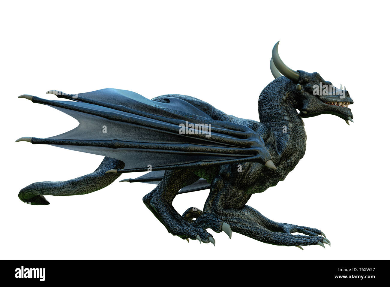 dragon in a white background will put some fun in yours creations Stock ...