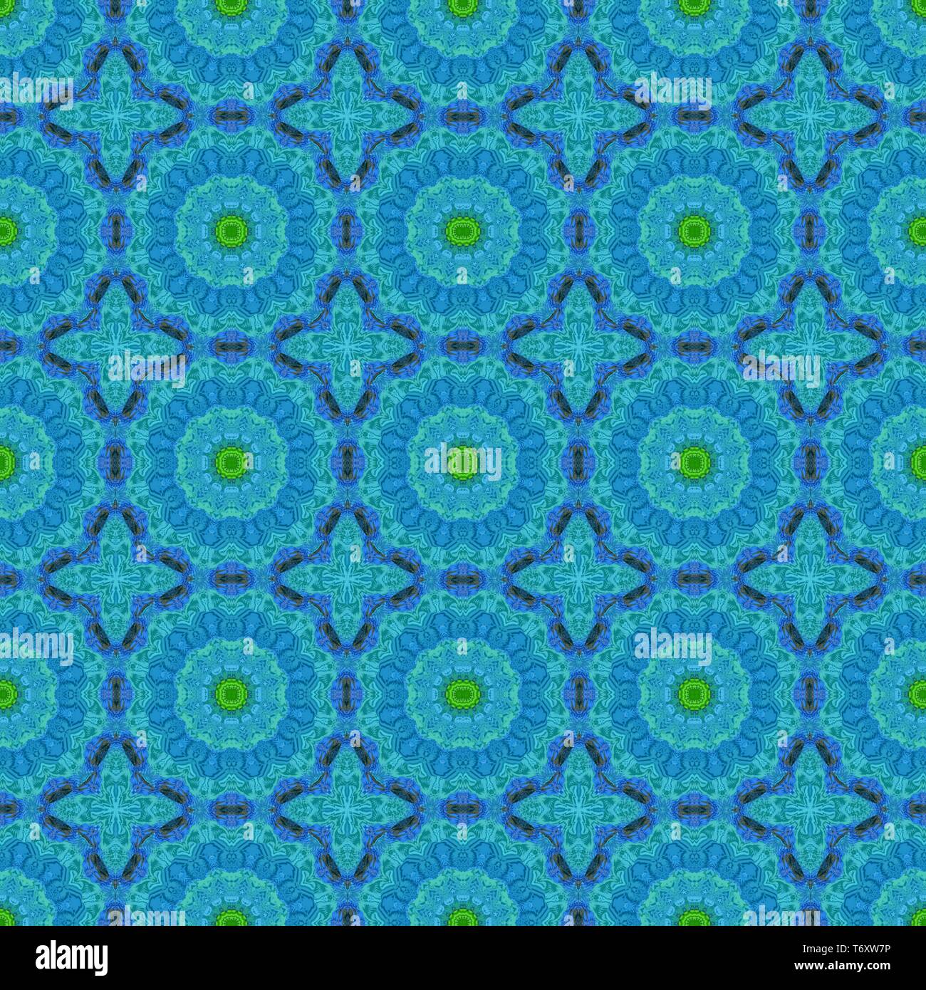 seamless wallpaper pattern with steel blue, light sea green and dark ...