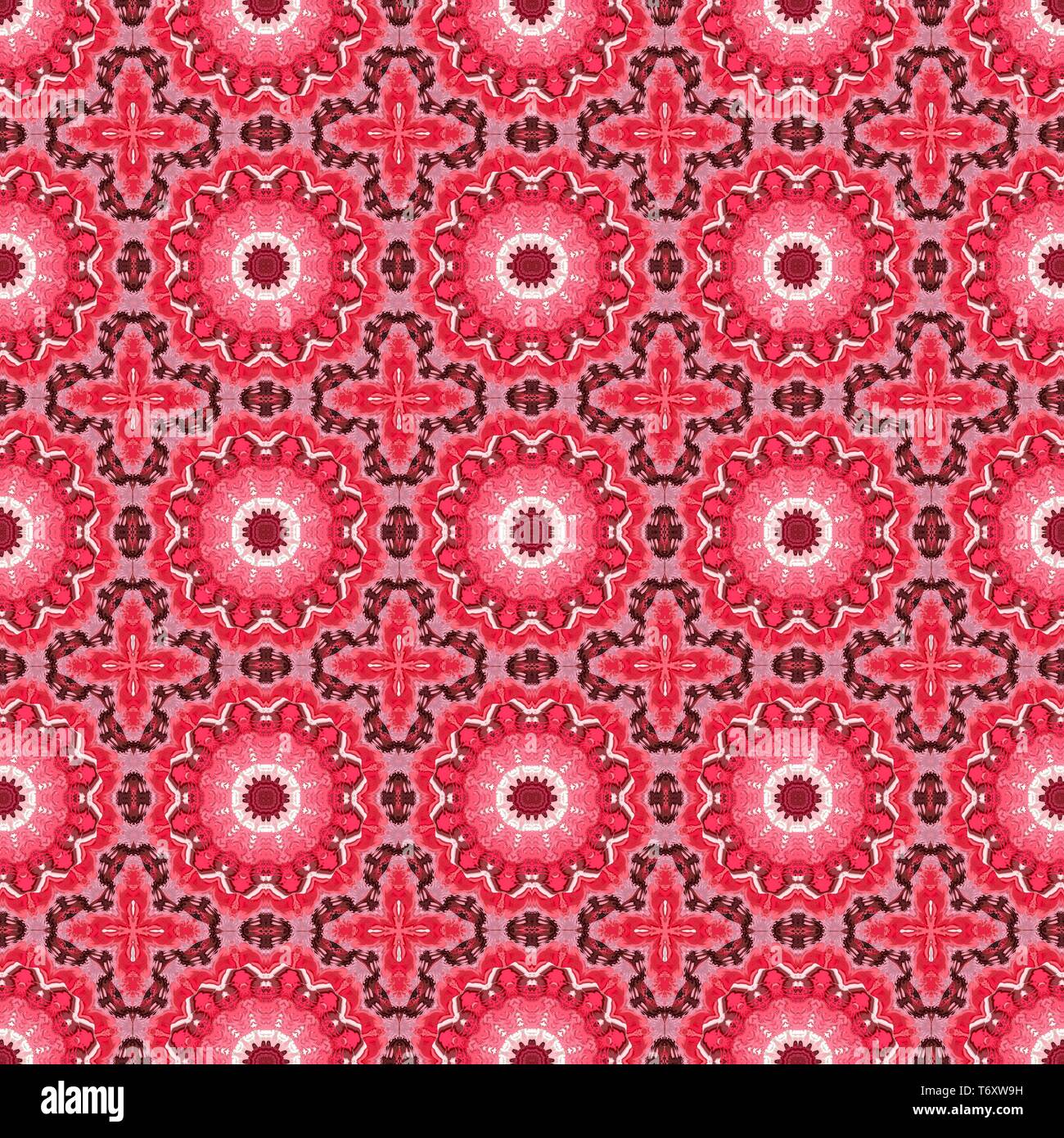 abstract floral indian red, maroon and pastel pink color pattern ...