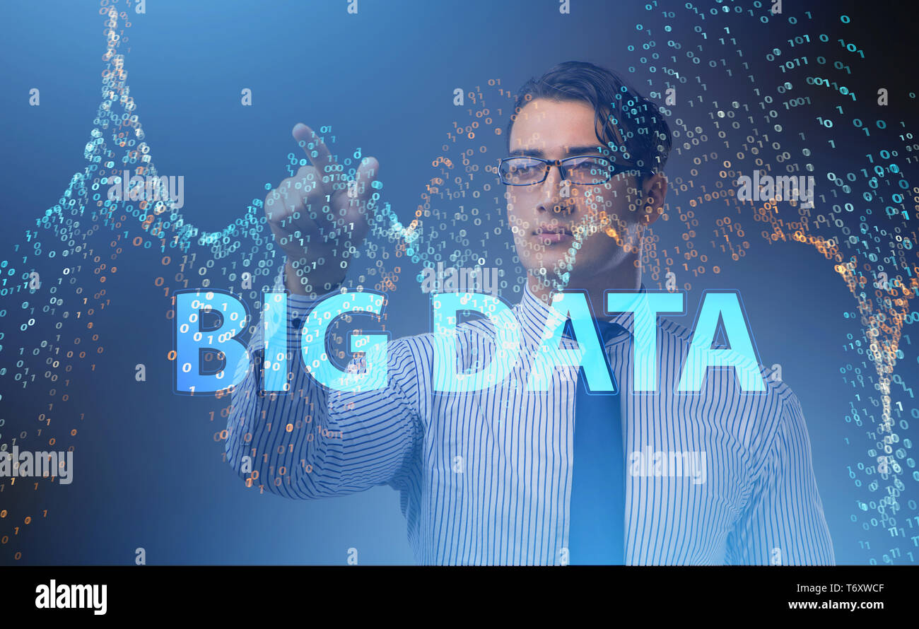 Big data concept with data mining analyst Stock Photo - Alamy