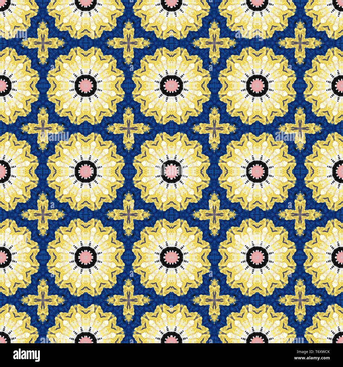 seamless wallpaper pattern with burly wood, midnight blue and khaki ...