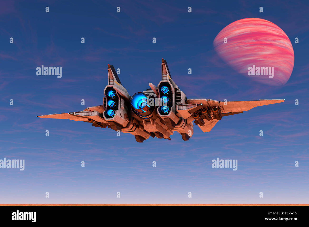 aircraft space ship exploring around . This space ship will put some ...