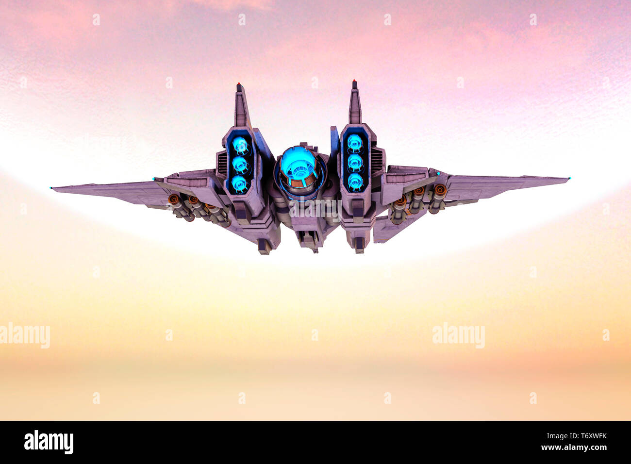 aircraft space ship exploring around . This space ship will put some ...