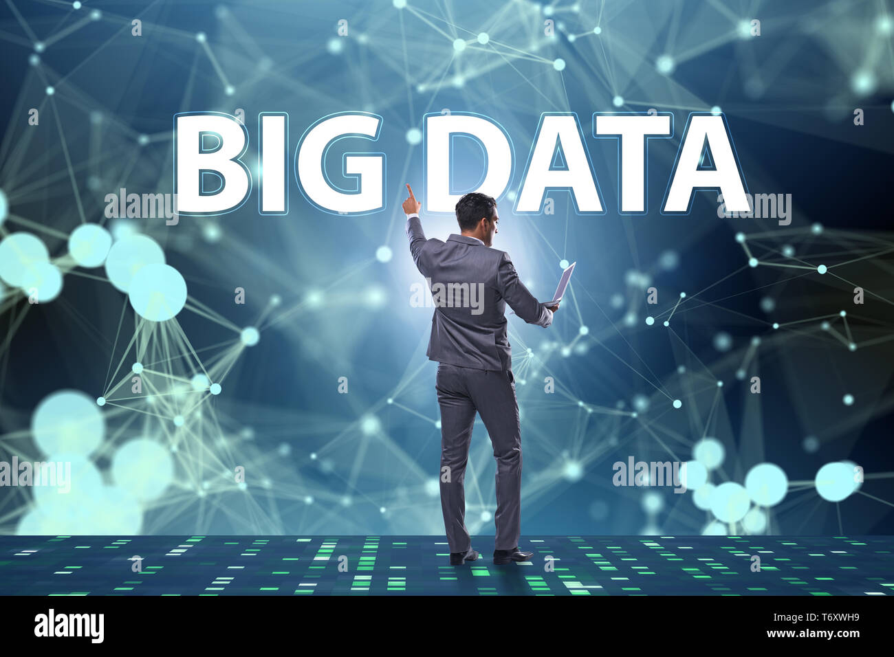 Big data concept with data mining analyst Stock Photo - Alamy