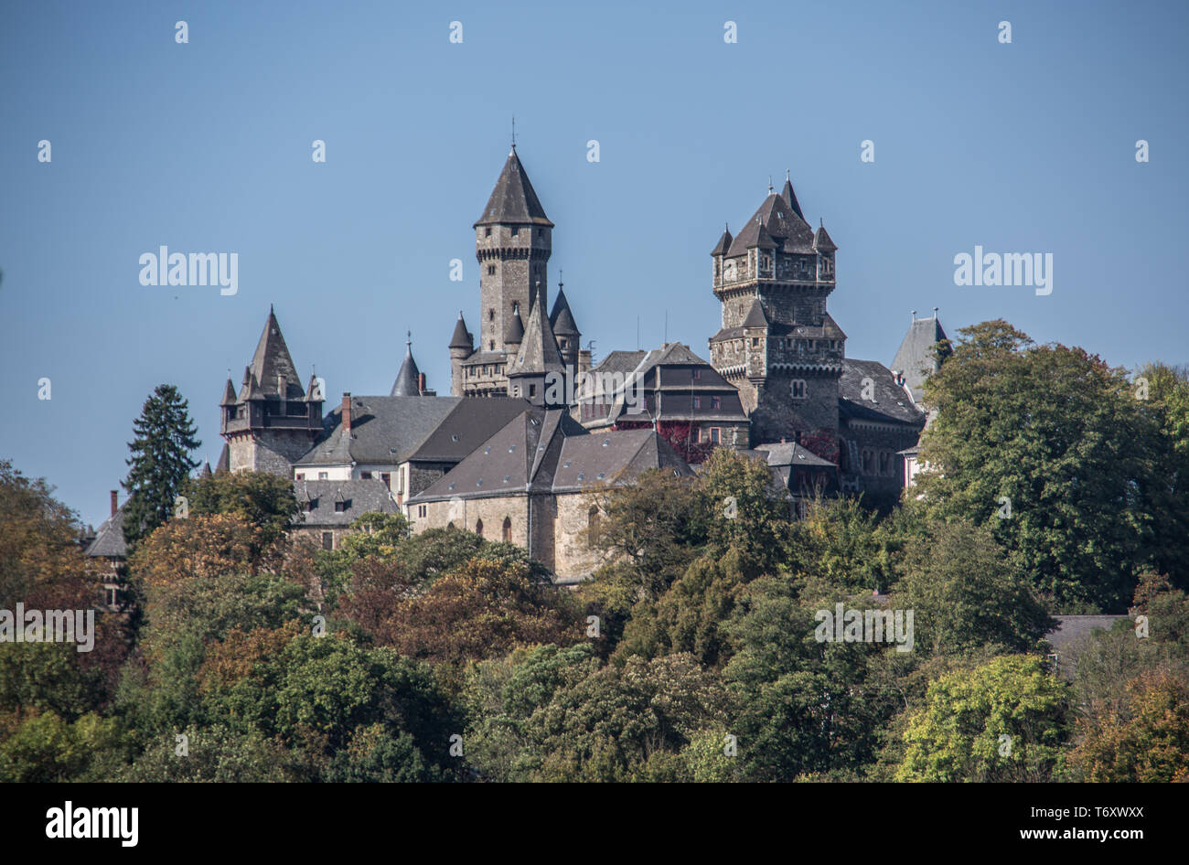 Braunfels well-preserved castle on the Lahn Stock Photo - Alamy