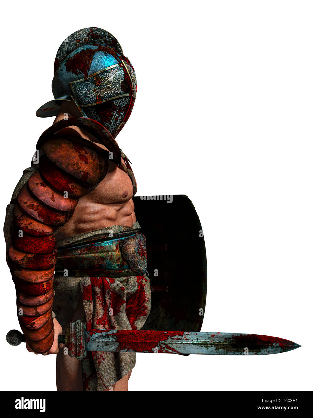 Gladiator Helmet Isolated Stock Photos & Gladiator Helmet Isolated ...