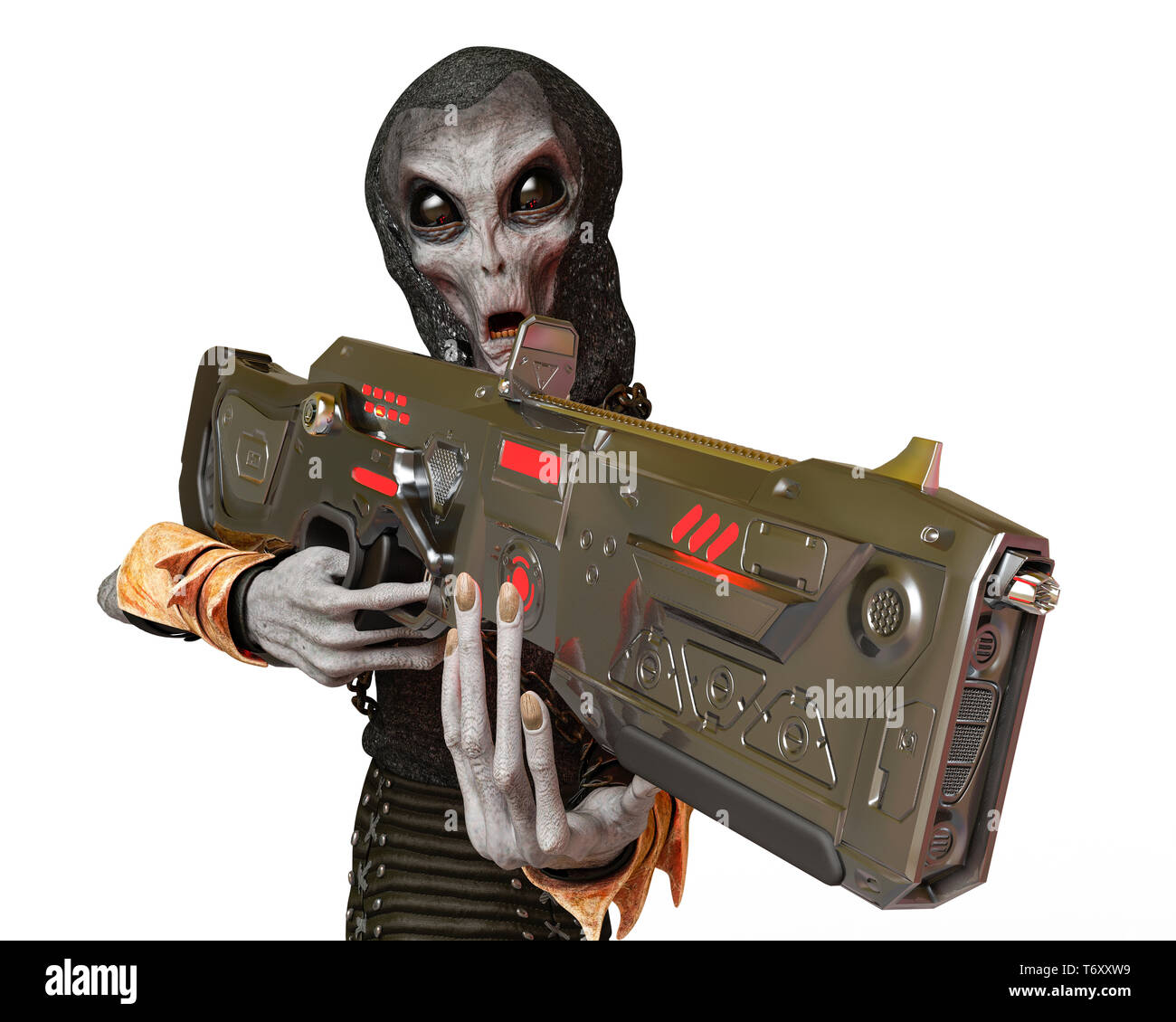 grey alien from the darkness. This alien will put some fun in yours ...