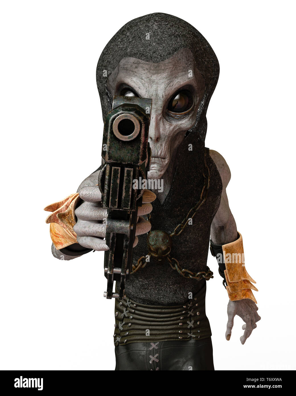 grey alien from the darkness. This alien will put some fun in yours ...