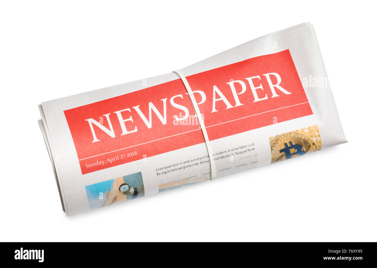 Rolled newspaper hi-res stock photography and images - Alamy
