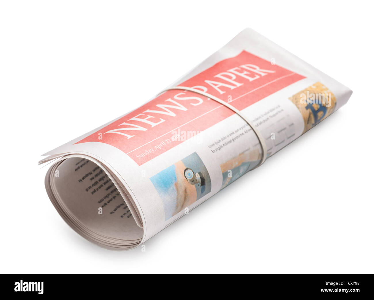 Rolled newspaper hi-res stock photography and images - Alamy