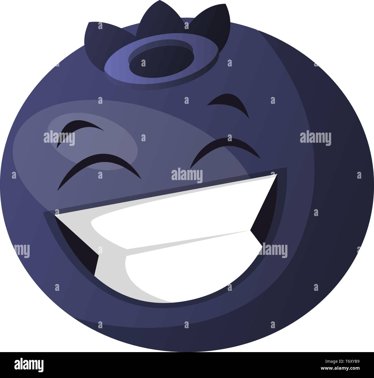 Blueberries on white isolated background Stock Vector Images - Alamy