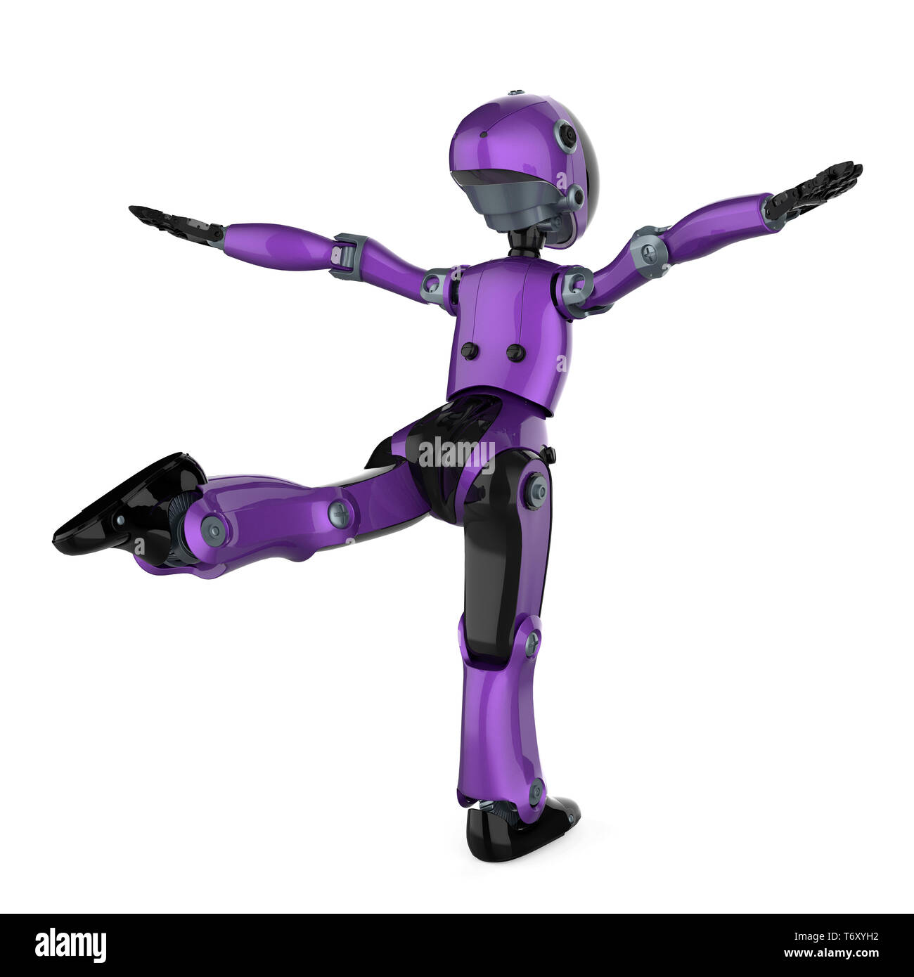 Silver robots Cut Out Stock Images & Pictures - Alamy