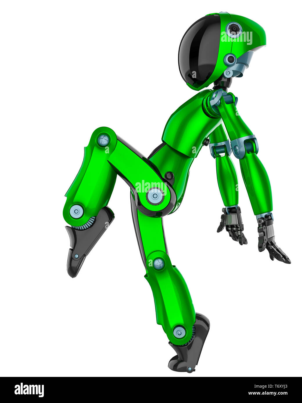 Silver robots Cut Out Stock Images & Pictures - Alamy