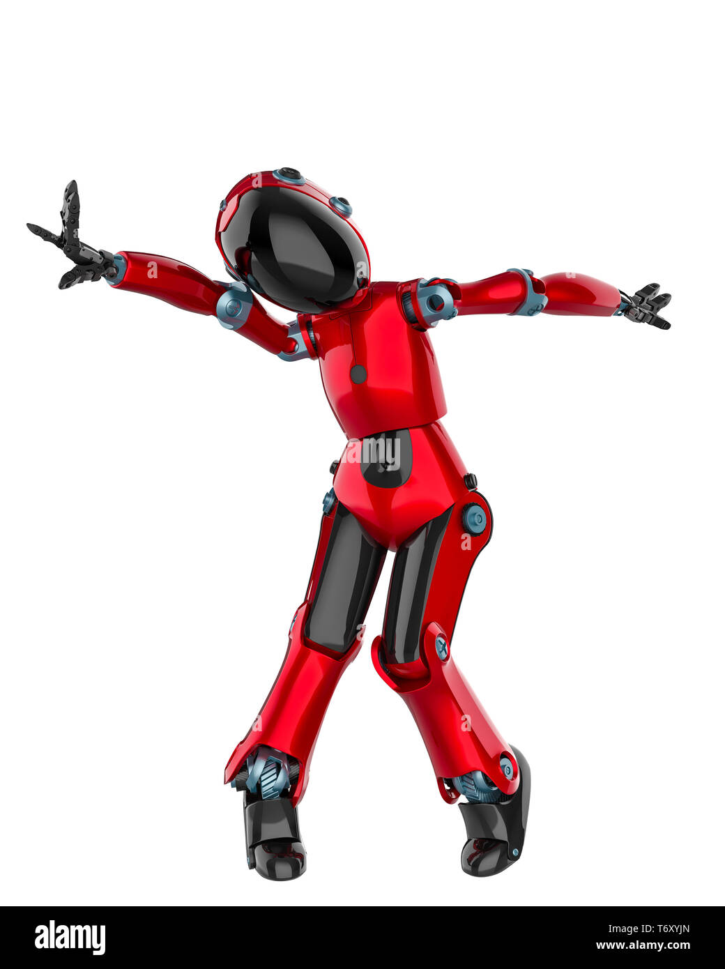 Silver robots Cut Out Stock Images & Pictures - Alamy
