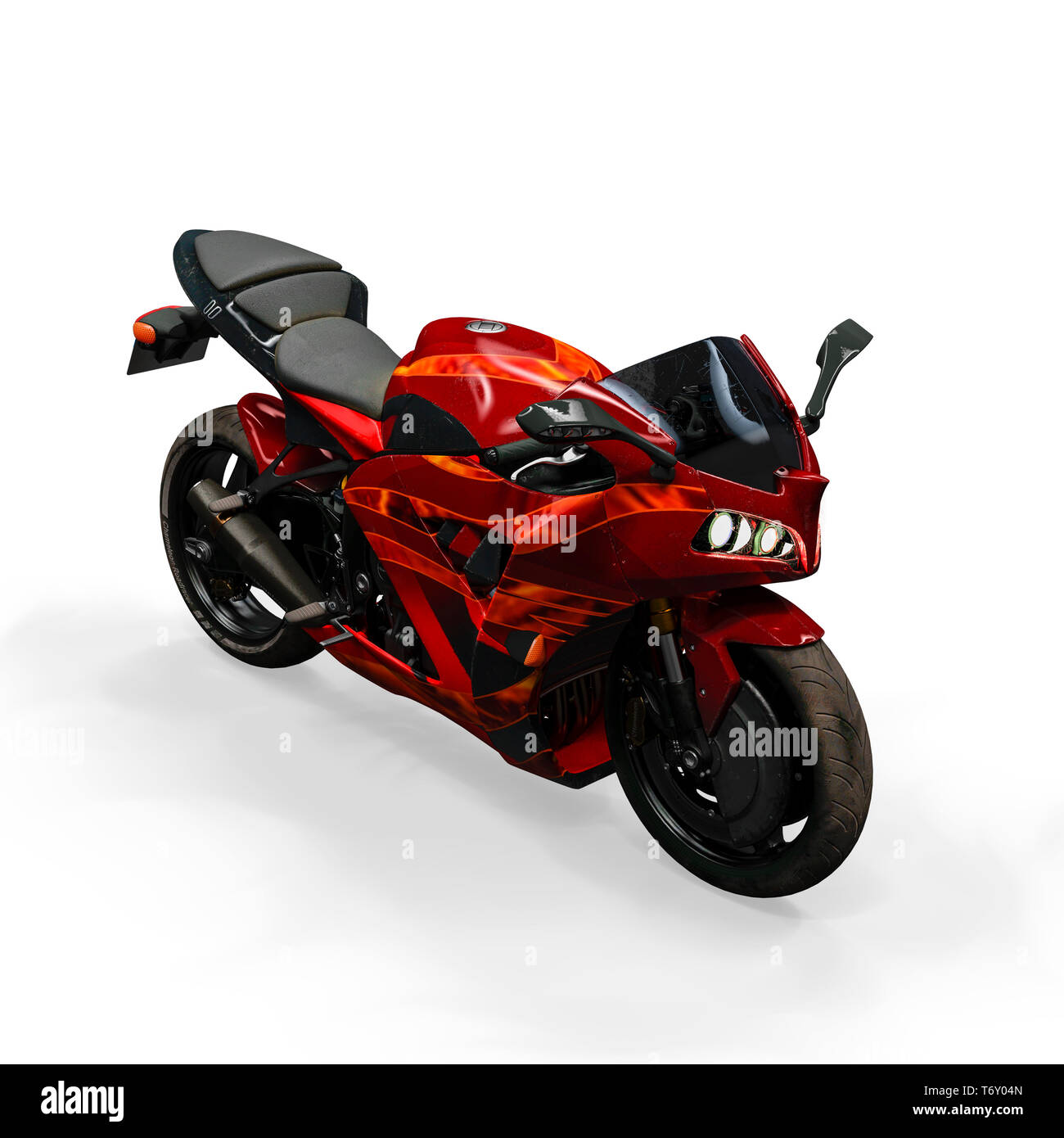super motorcycle racer no brand in a white background, will put some ...