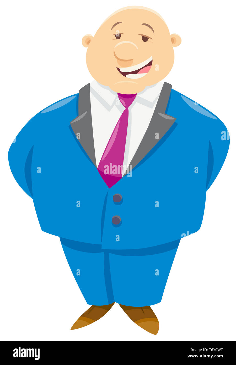 boss or businessman cartoon character Stock Photo - Alamy