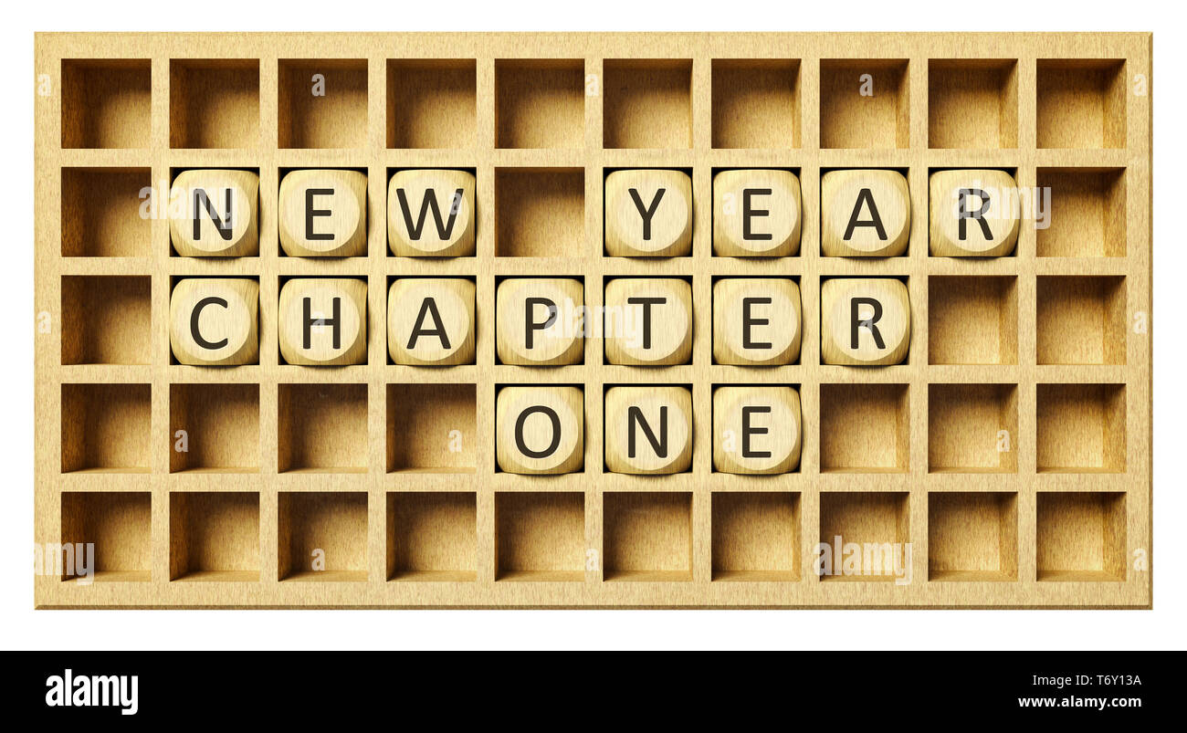 New year wooden background Cut Out Stock Images & Pictures - Alamy