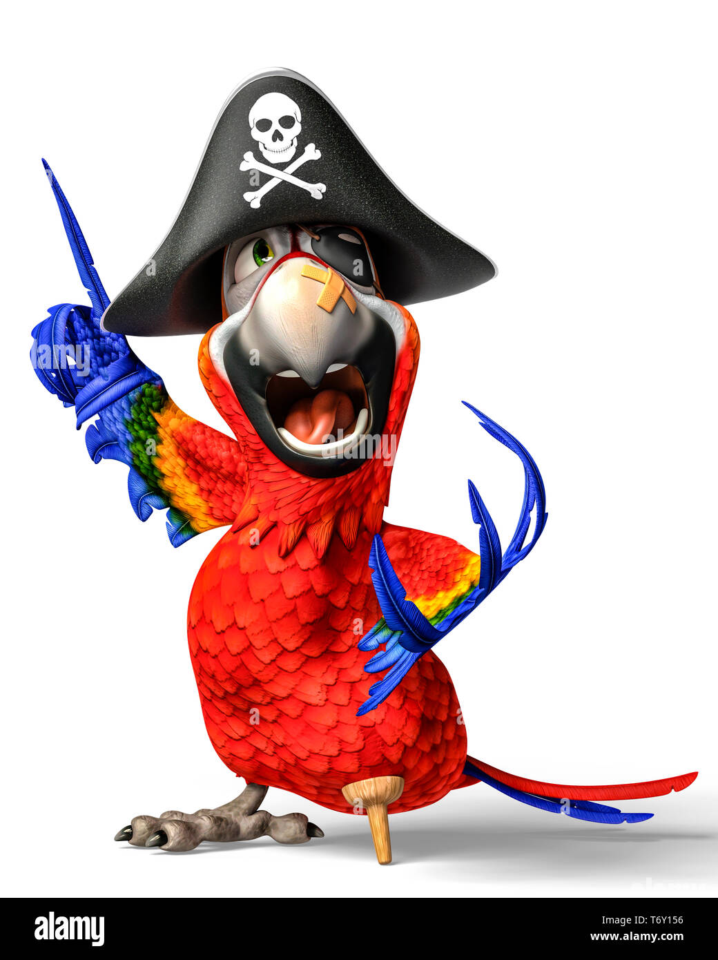 this funny pirate parrot cartoon will be a very coll choice for your ...