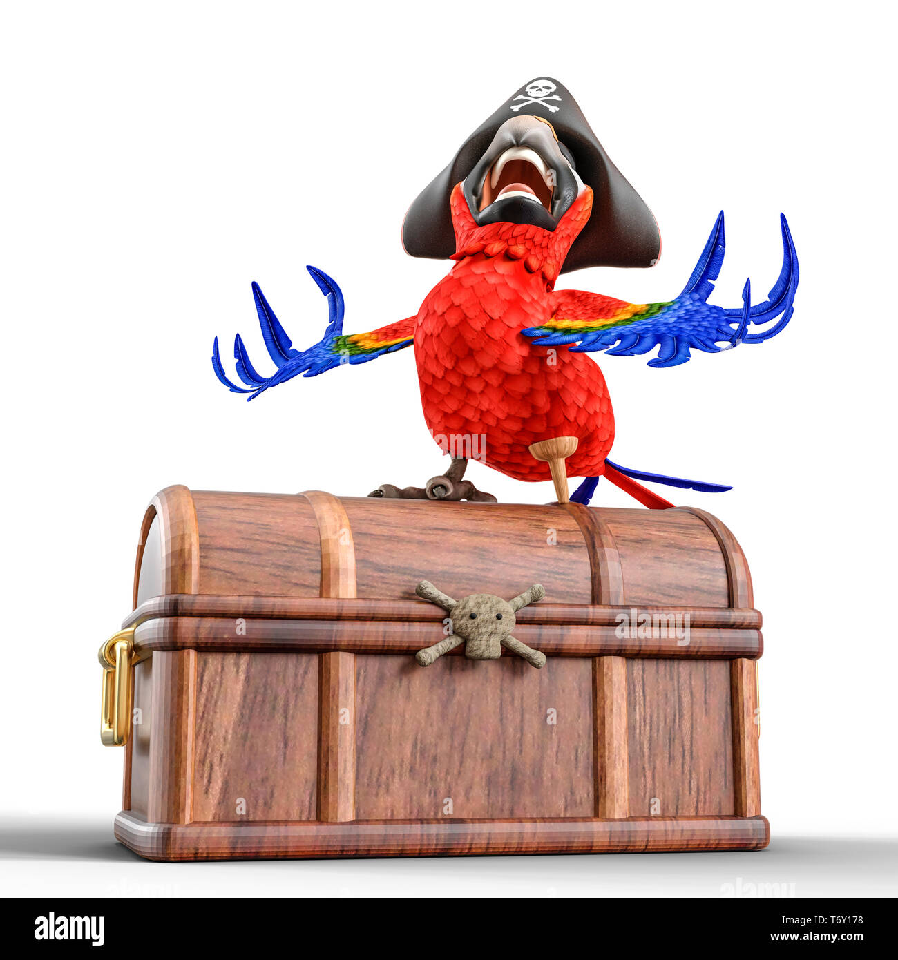 this funny pirate parrot cartoon will be a very cool choice for your ...