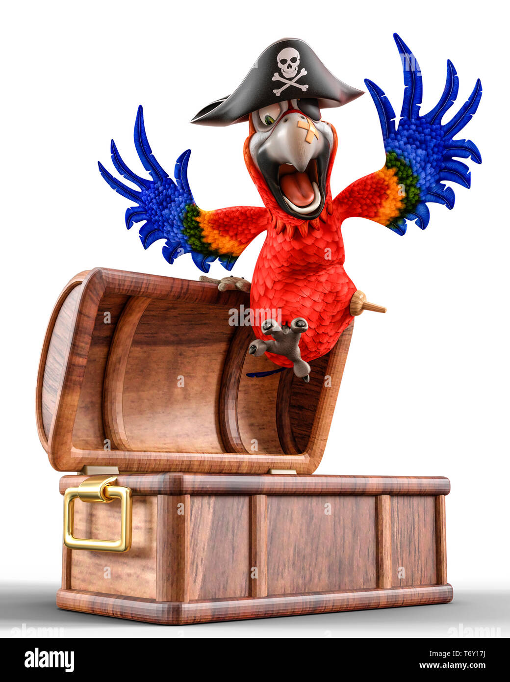 this funny pirate parrot cartoon will be a very cool choice for your ...