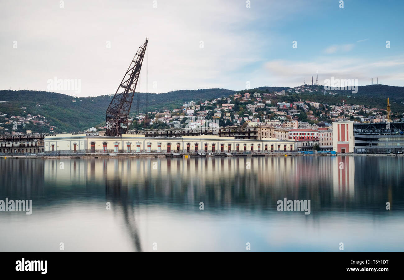 Old harbour of trieste Stock Photo - Alamy