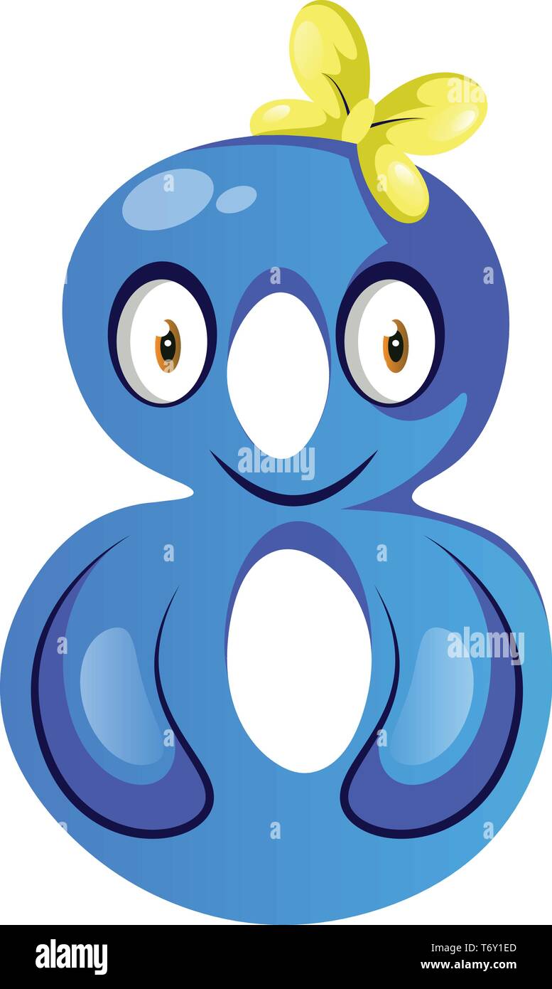 Blue Eight Clipart