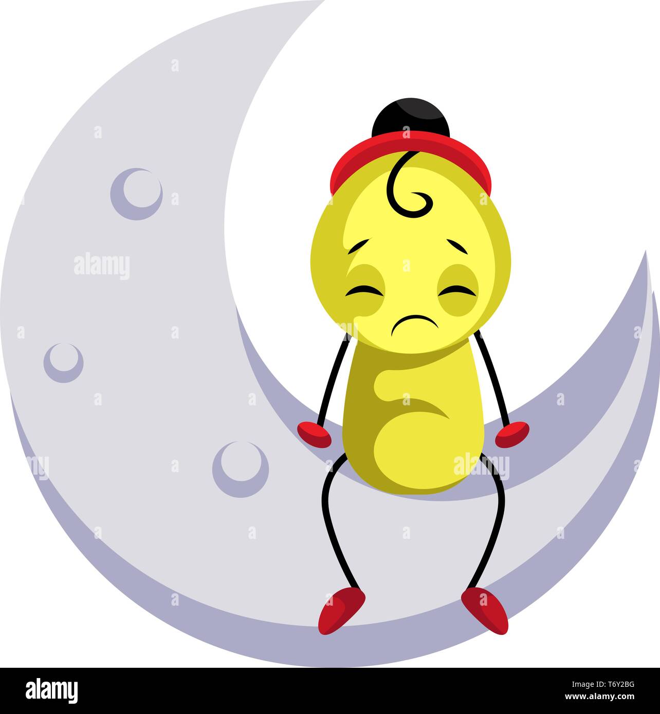 Sad Moon Clipart