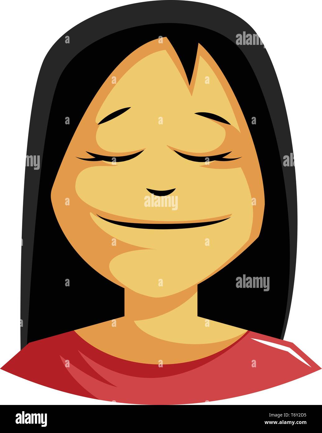 Relax happy black woman Stock Vector Images - Alamy