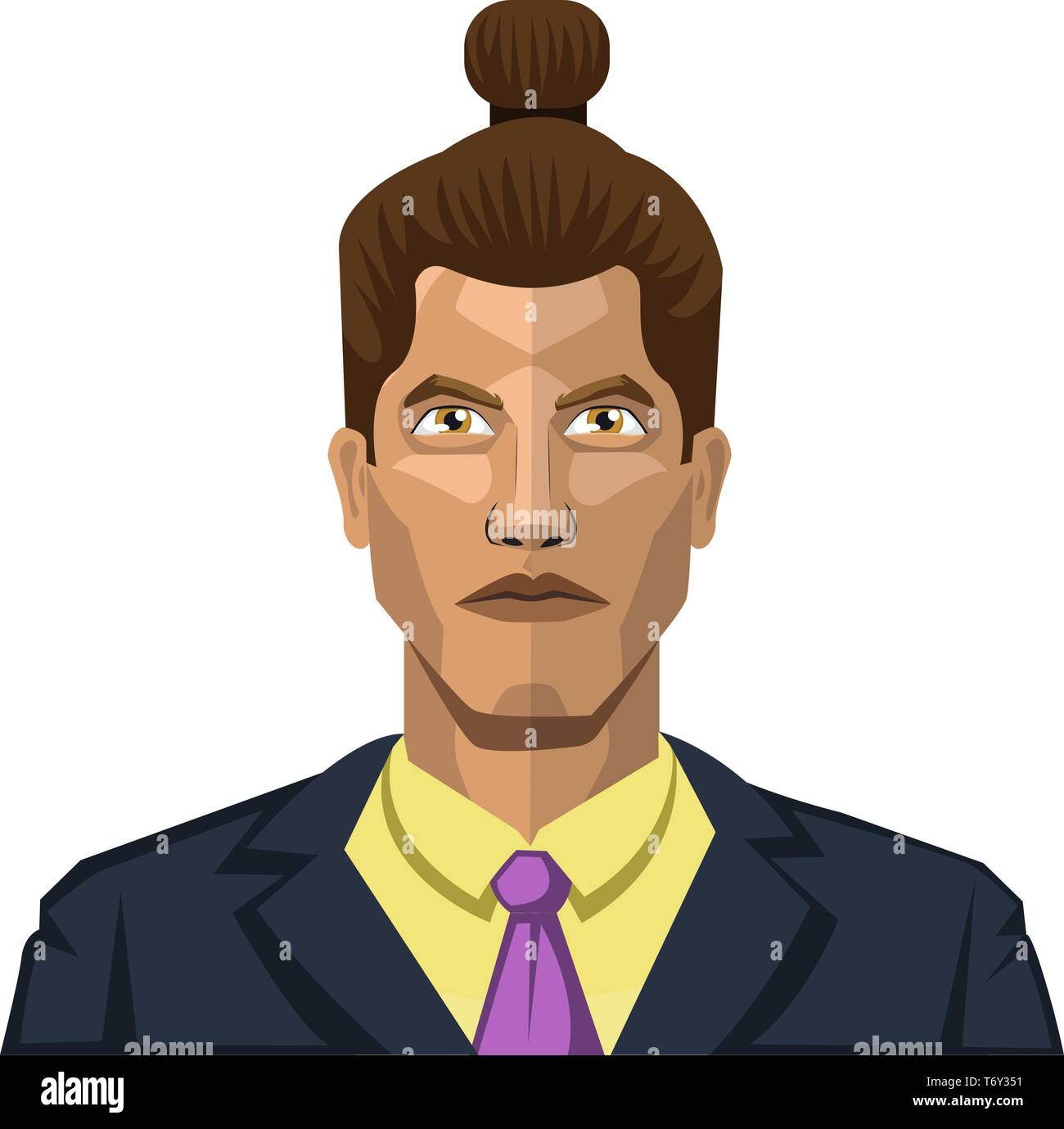 Twisted face Stock Vector Images - Alamy