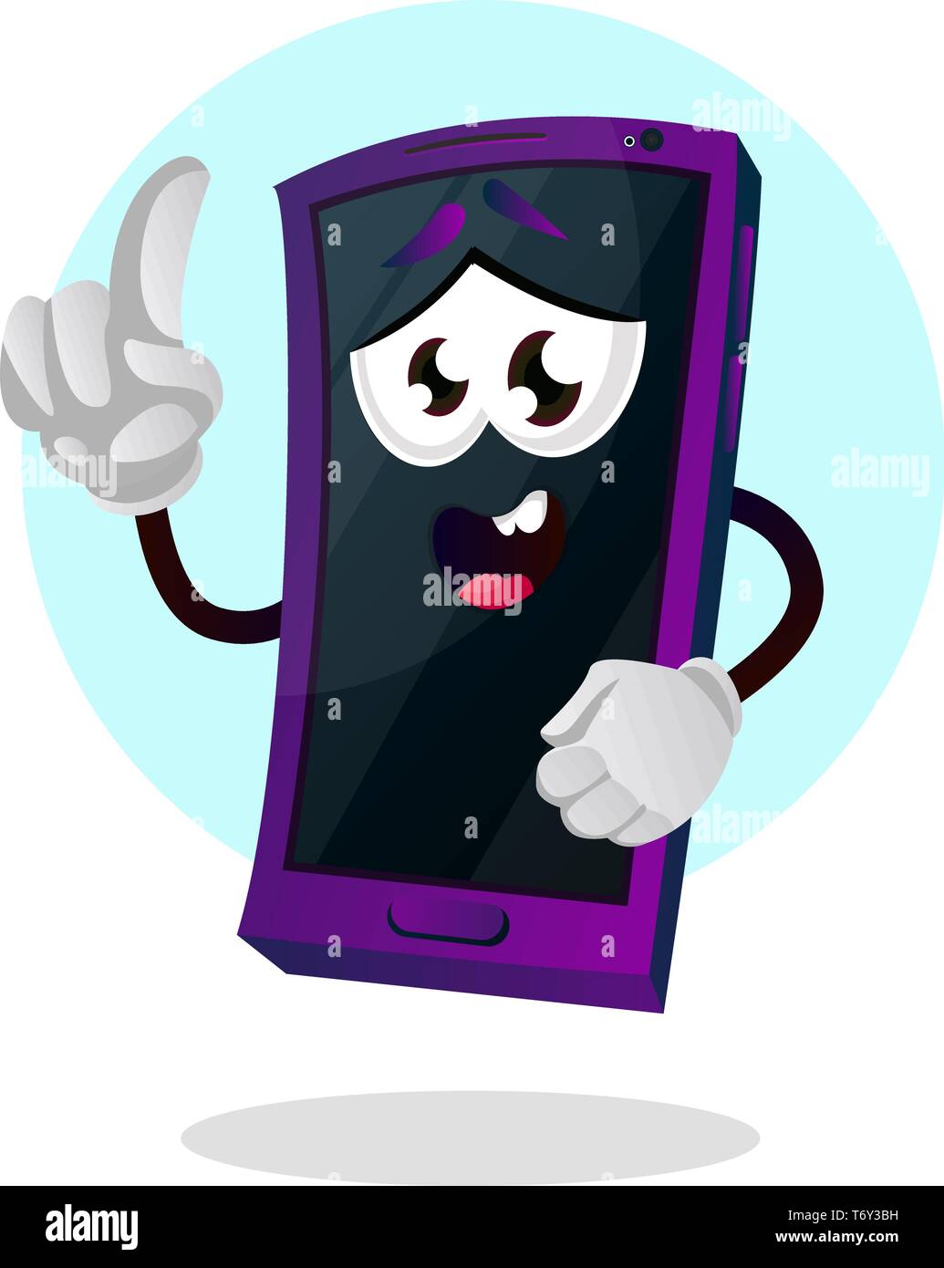 Thumbs up emoji phone Stock Vector Images - Alamy