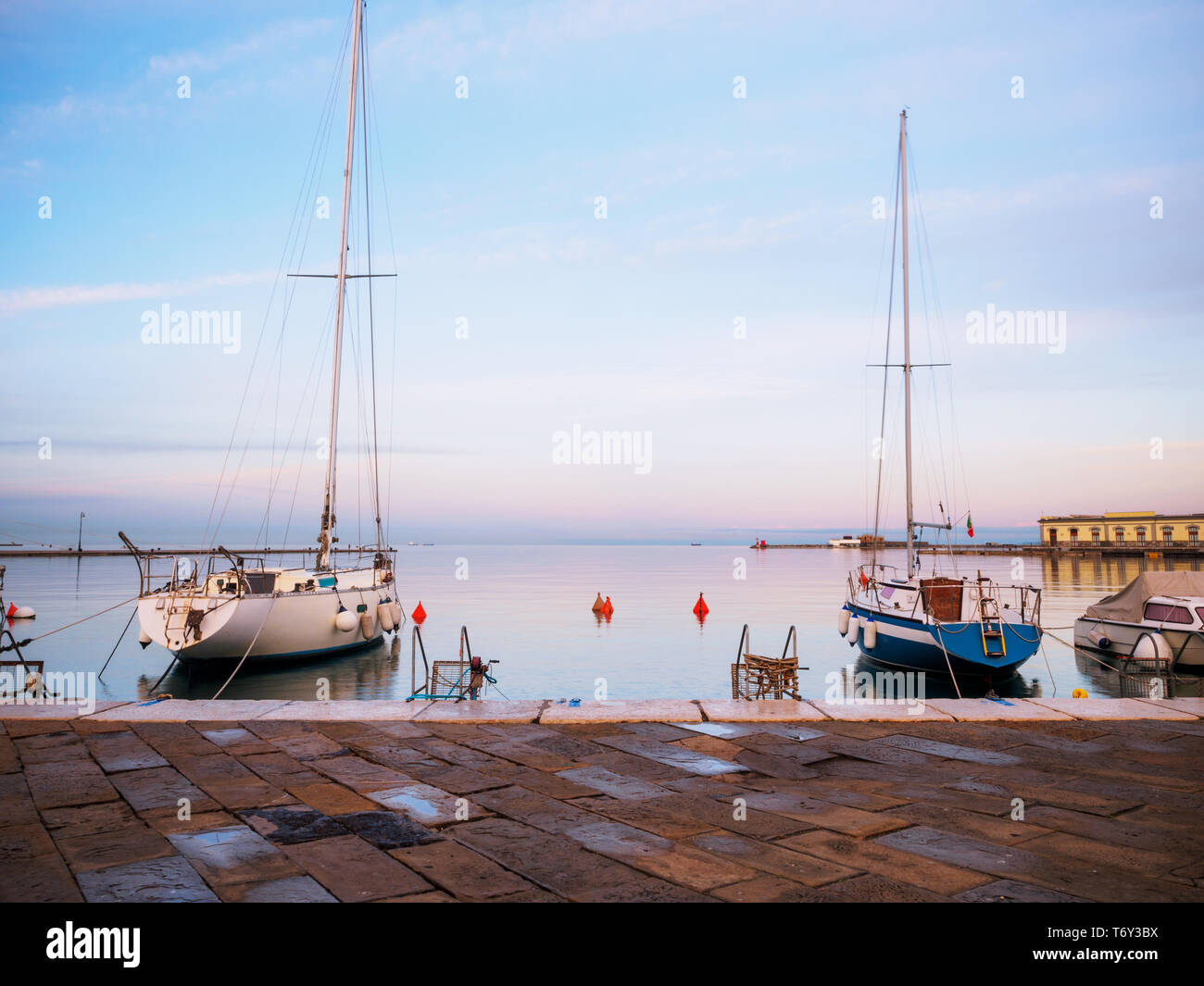 Sailing Boats at Trieste Stock Photo - Alamy