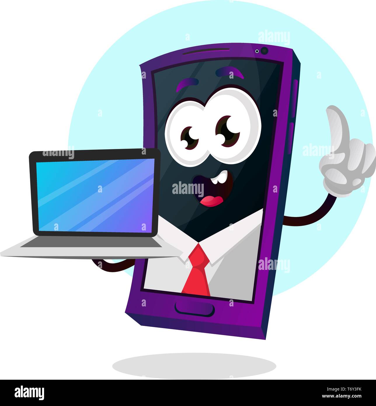 Mobile emoji business concept illustration vector on white background ...