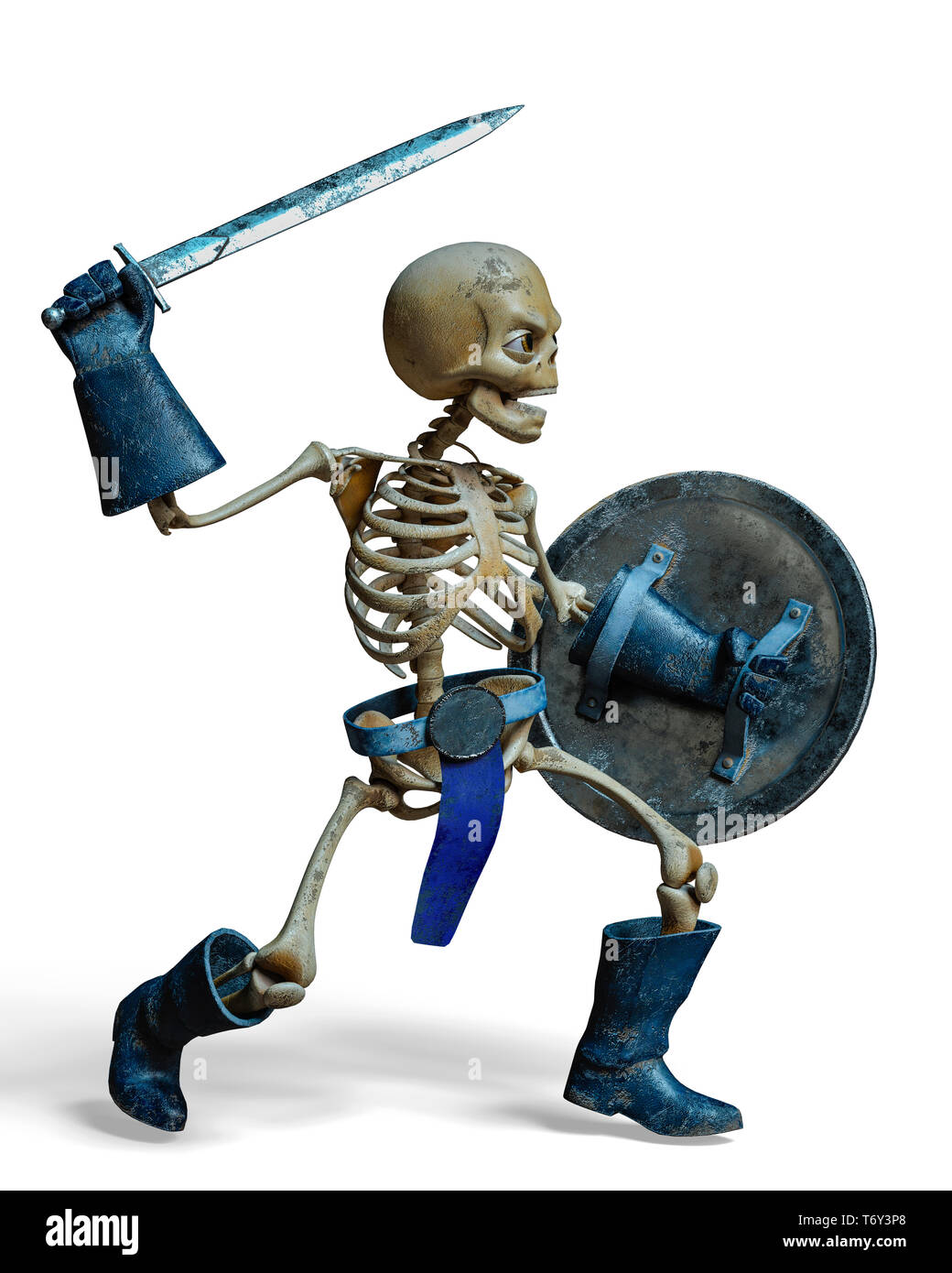 warrior skeleton cartoon. This guy will put some fun in yours creations ...