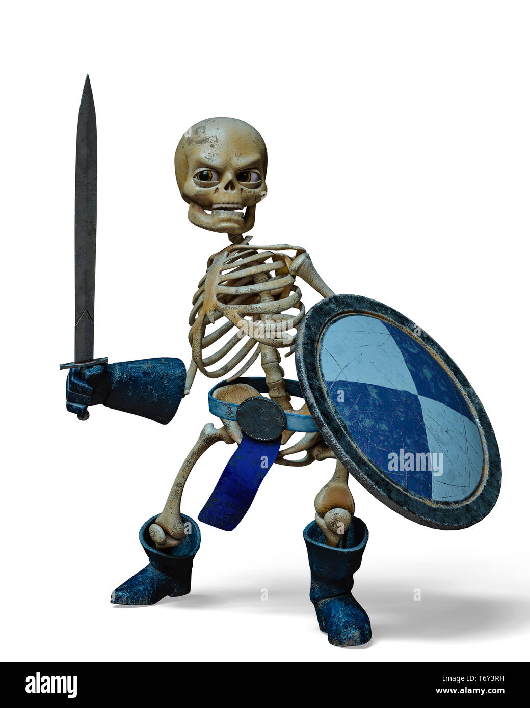 warrior skeleton cartoon. This guy will put some fun in yours creations ...