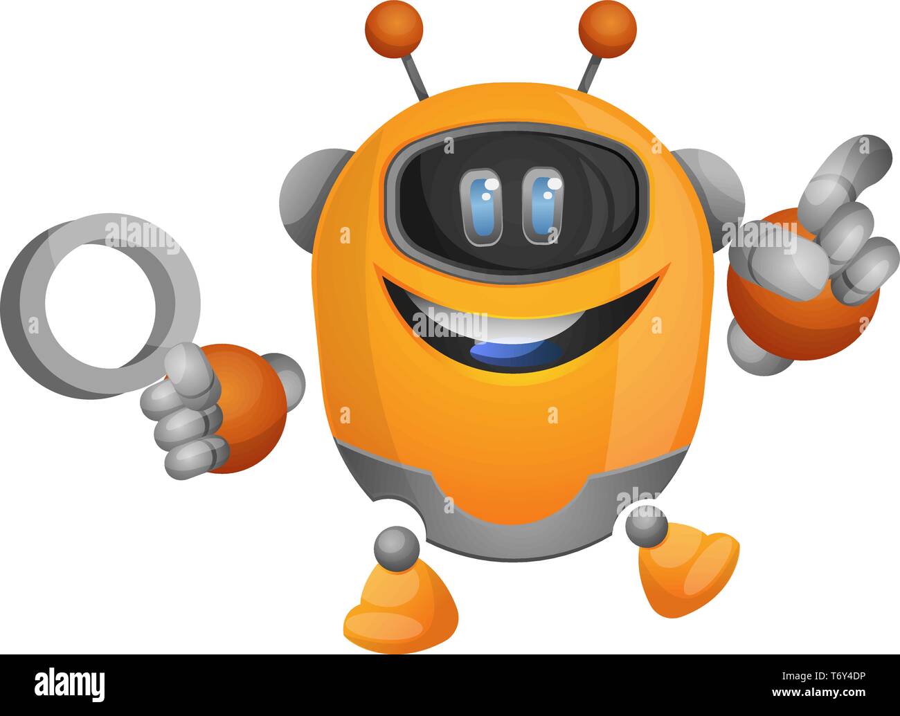 Hand magnifying glass vector Stock Vector Images - Alamy