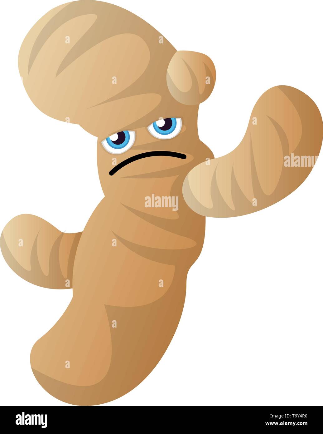 Strong cartoon ginger illustration vector on white background Stock ...